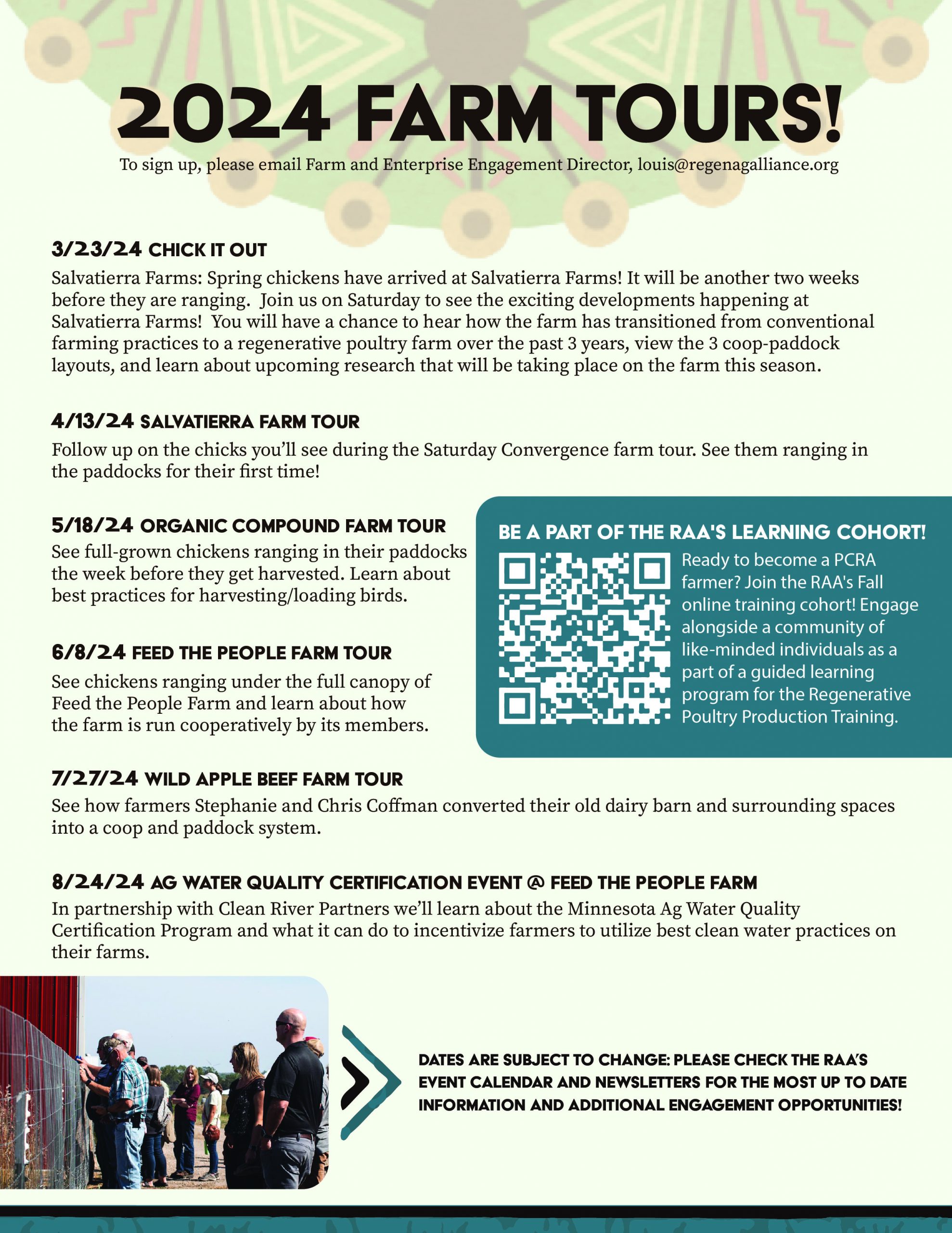 2024 ON-FARM EVENTS – Regenerative Agriculture Alliance